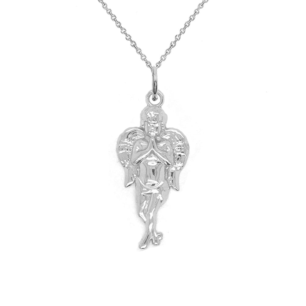 Guardian Angel Pendant Necklace in Sterling Silver | Takar Jewelry